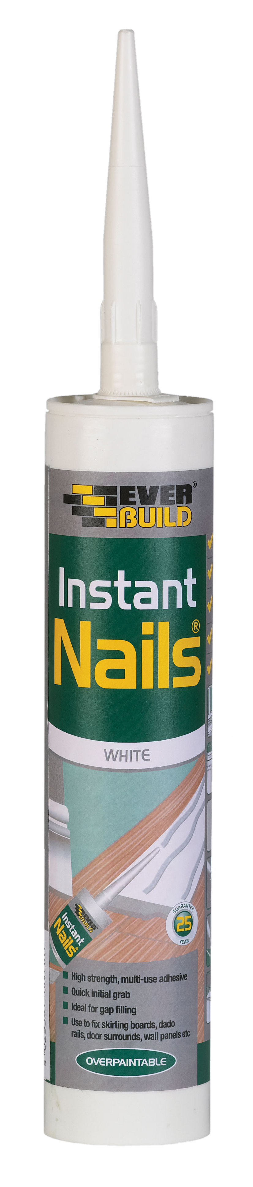 Hertings. EVERBUILD INSTANT NAILS - WHITE - C3