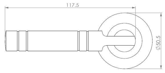 Hertings. ARUN LEVER LATCH ON ROSE- POL CHROME - I13004AA